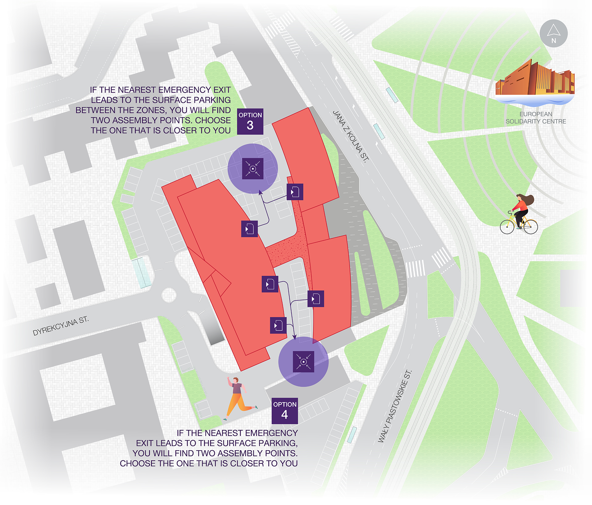 Evacuation assembly point – TRYTON BUSINESS HOUSE
